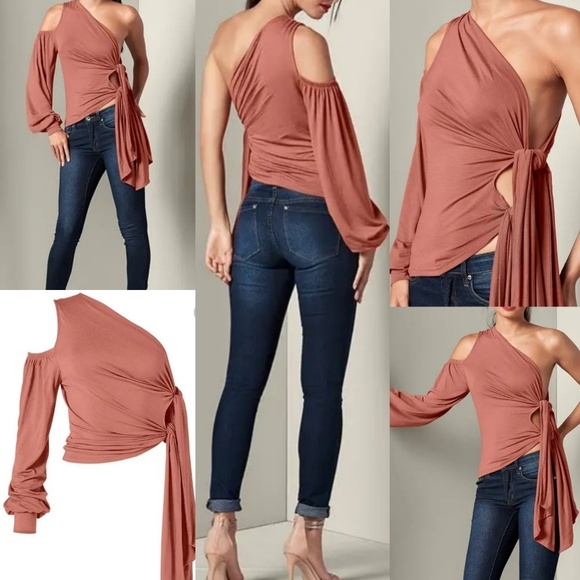 Tops | Open Shoulder Side Ties Top | Poshmark